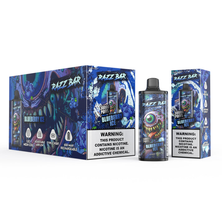 RAZZBAR 30K BLUEBERRY ICE - SnusMart